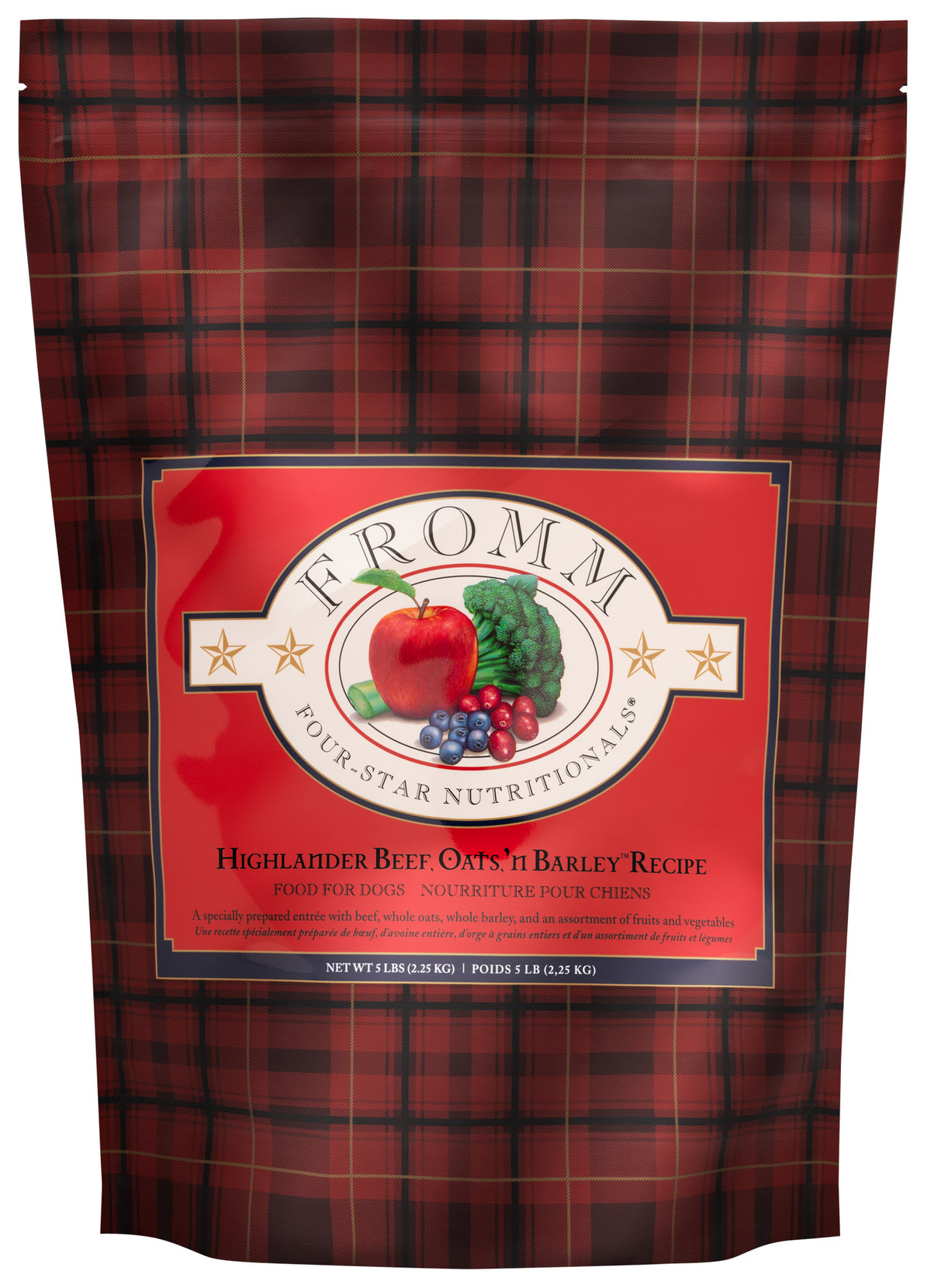 FROMM dry dog food. Highlander Beef, Oats, 'n Barley® recipe. 2.25kg ...