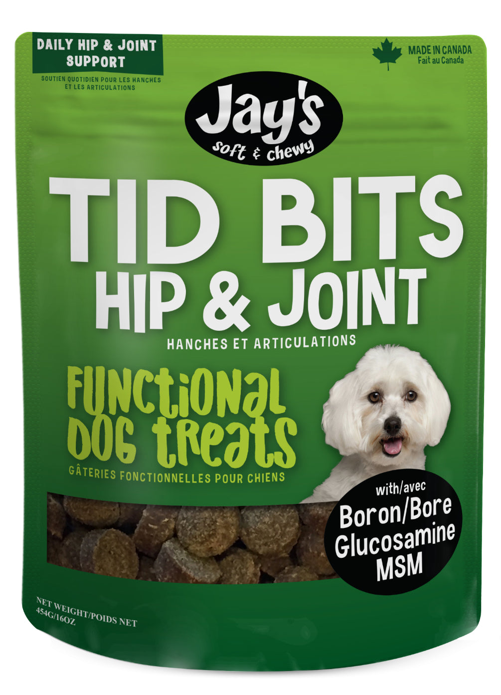 Jay's Soft & Chewy TID BITS dog treats. Hips & Joints. Choice — toutoucan